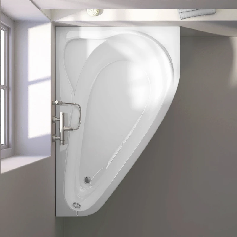 Baignoire d'angle | Baignoire asymétrique droite, 160 x 105 cm, Selena